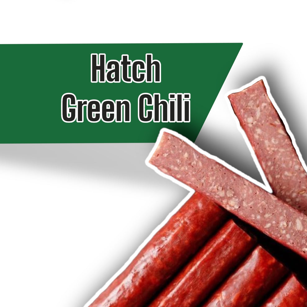 Hatch Green Chili Snack Sticks – Cross Timbers Bison